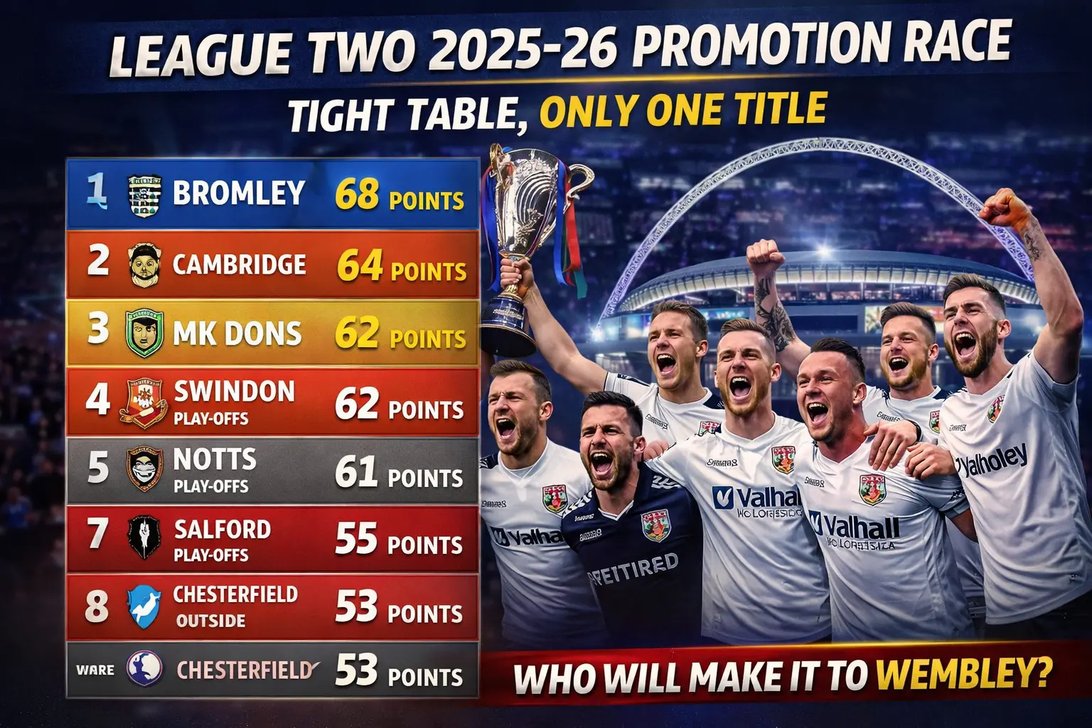 League Two Promotion Race 2025-26